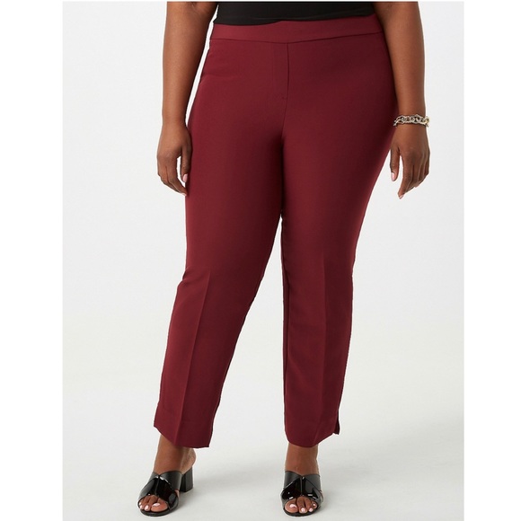 Dress Barn | Pants & Jumpsuits | Red Tummy Control 4 Way Stretch Ankle ...